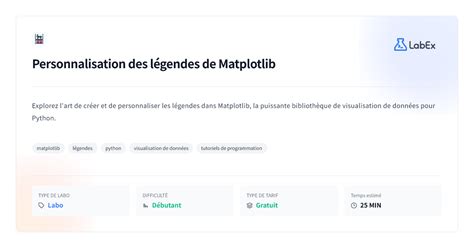 Personnalisation Des Légendes De Matplotlib Améliorez Vos