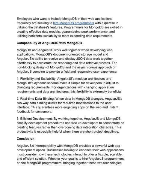 Ppt How Compatible Is Angularjs With Mongodb For Web Apps Powerpoint