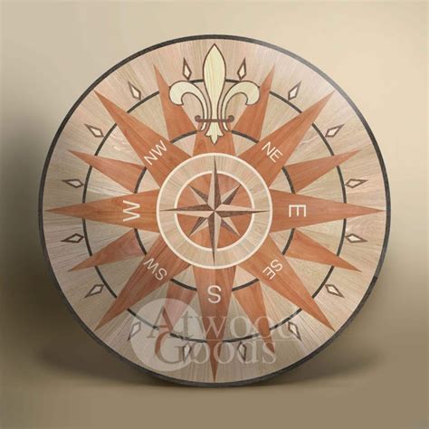 Compass Rose Inlay Etsy