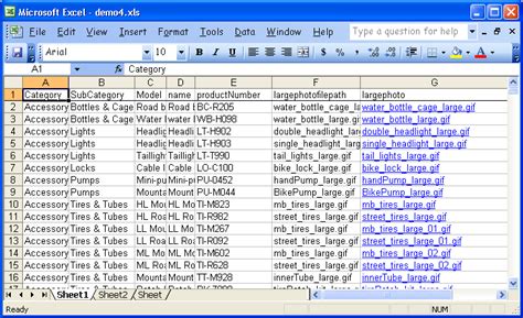 Sql Spreadsheets Online Help Image And File Options