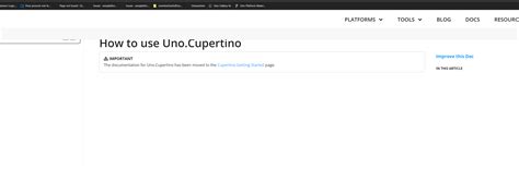 [ui unocupertinosample] description sends you to an old page · issue