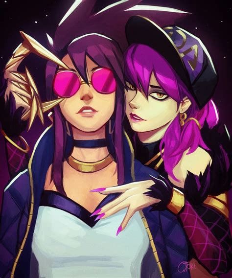 Akali And Evelynn Kda League Of Legends By Qtori Lol League Of