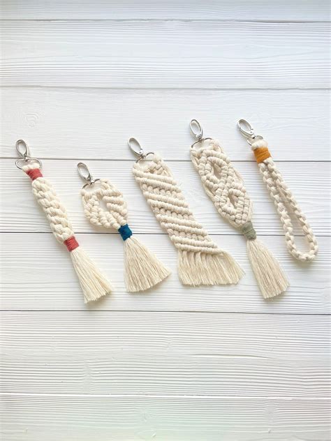 macrame keychain pattern pdf wristlet keychain macrame tutorial for