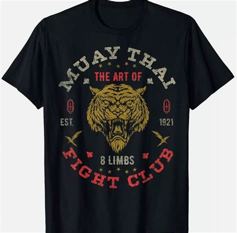 Everaura New Limited Muay Thai Fighter Tiger Design Great T Premium