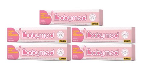 Kit 5x Pomada Para Assaduras Babymed Rosa 45g Previne Trata MercadoLivre