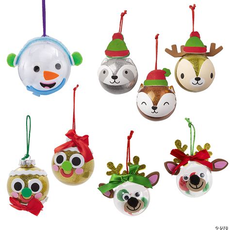 Bulk Christmas Bulb Ornament Craft Kit Assortment Makes 48