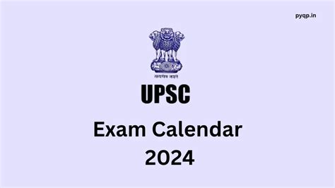 UPSC Calendar P Y Q P