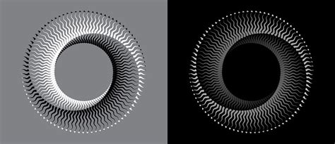 Waves Lines In Circle Abstract Background Yin And Yang Symbol Dynamic