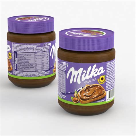 Milka Hazelnut Creme Spread Jar 350g 2022 3d Model Turbosquid 1850265