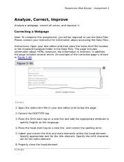 CTI 110 RWD Chapter 1 Assignment 2 Docx Responsive Web Design Assignment 2 Analyze
