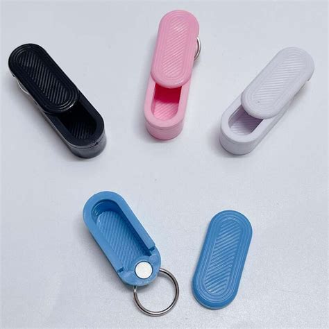 Keychain Pill Holder Pocket Magnetic Keychain Medicine Case Tablet Box
