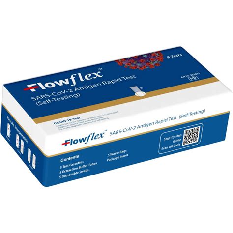 Flowflex Sars Antigen Rapid Test 5 Pack Woolworths