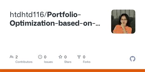 Github Htdhtd116portfolio Optimization Based On Stock Cluster Analysis