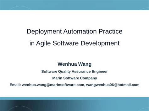 Pdf Deployment Automation Framework With Selenium Dokumen Tips