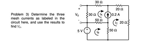 [solved] Problem 2 Find The Four Mesh Currents Labeled In