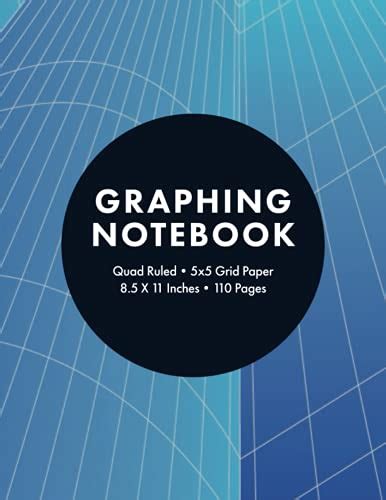 graphing notebook quad ruled composition notebook graph paper notebook 8 5 x 11 inches 110