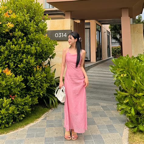 어썸나나 [오늘출발] 조반나 뷔스티에 나시 롱원피스