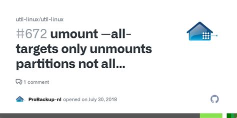 Umount All Targets Only Unmounts Partitions Not All Partitions On A