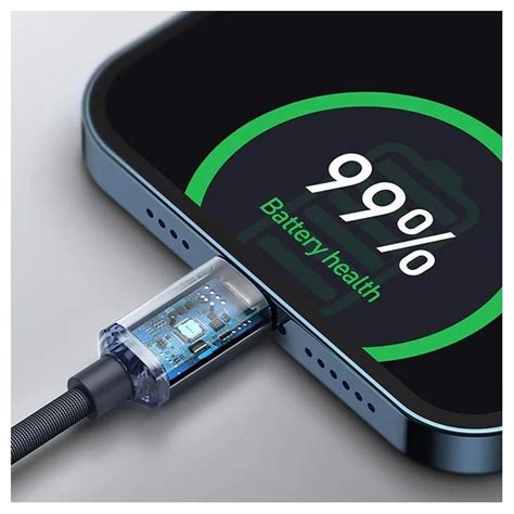 Baseus Crystal Shine USB A Lightning Latauskaapeli 20 W 1 2 M