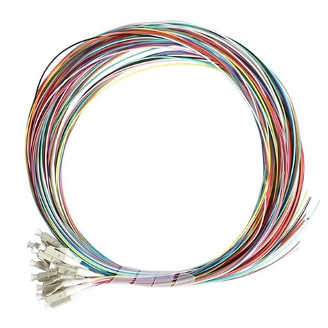 Set 12 Pigtail Fibra Ottica Multimodale OM2 LC 50 125 2 M Optic Fiber