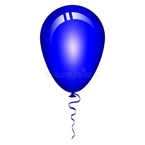Vector Blue Balloon Stock Vector Illustration Of Happiness 12113966