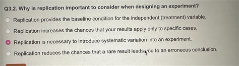 Solved Q32 ﻿why Is Replication Important To Consider When