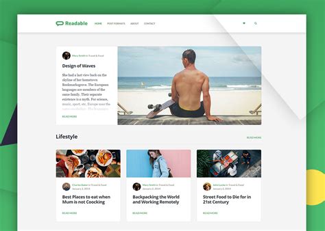 Readable Blogging Wp Theme Aards Nominee