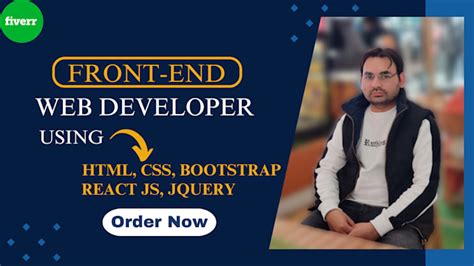 Be Your Front End Web Developer Using Html Css Javascript By Fahad66 Fiverr