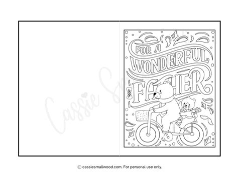 21 Cute Free Printable Father S Day Cards To Color Cassie Smallwood