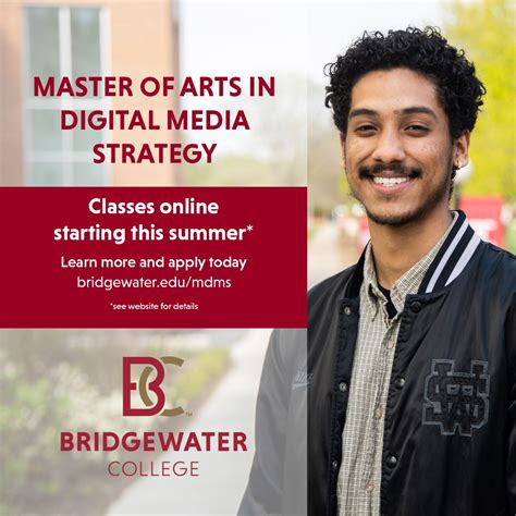 bridgewater college on linkedin master of arts in digital media strategy