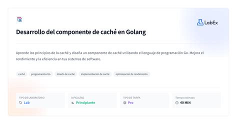 principios y implementación de la caché en go tutorial de