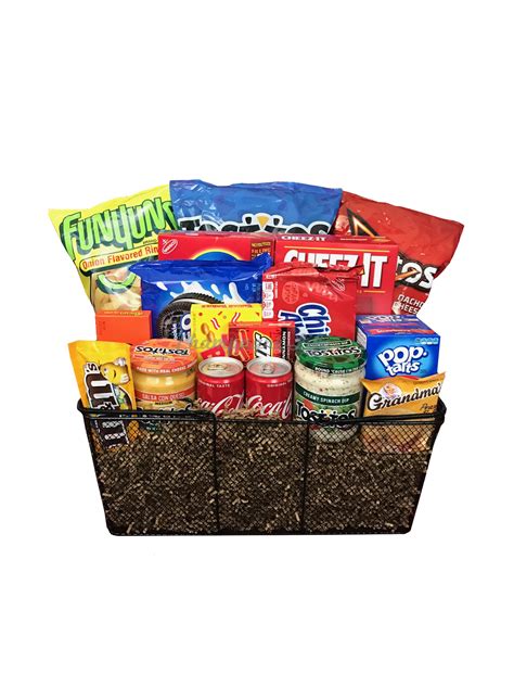 Jumbo Junk Food Gift Basket Champagne Life Gift Baskets
