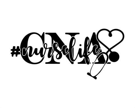 Nurse Svg Nurse Life Svg Cna Svg Cna Life Svg Stethoscope Etsy