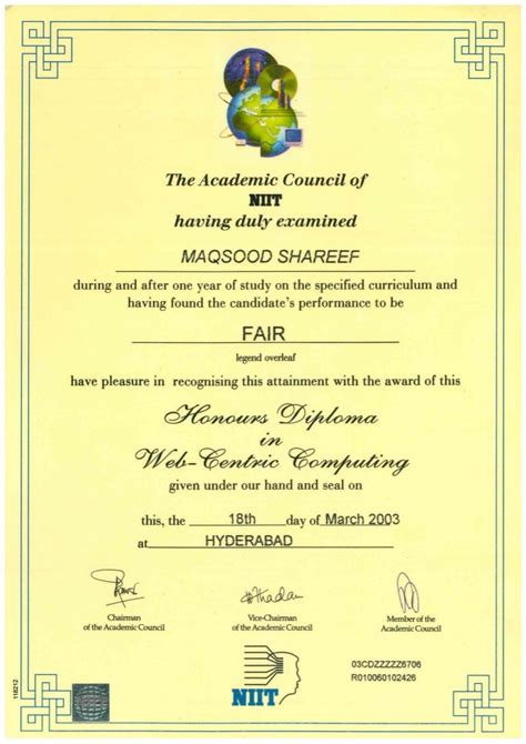 Niit Honours Diploma