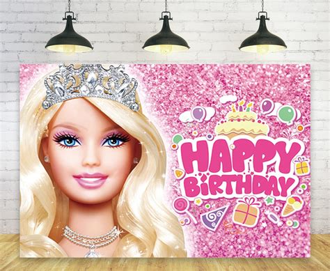 Buy Barbie Backdrops For Girl Birthday Party Decorations Supplies