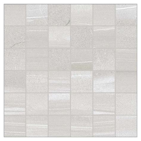 Linear Grey Mosaic Glazed Porcelain Wall And Floor Tile By Gemini From