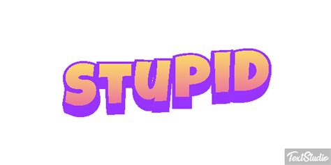 Stupid Word Animated  Logo Designs