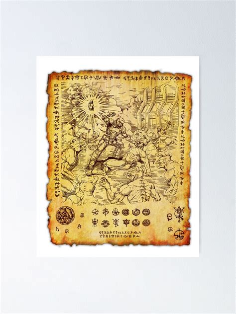 Doom Slayer Scripture Poster For Sale By Rubster21 Redbubble