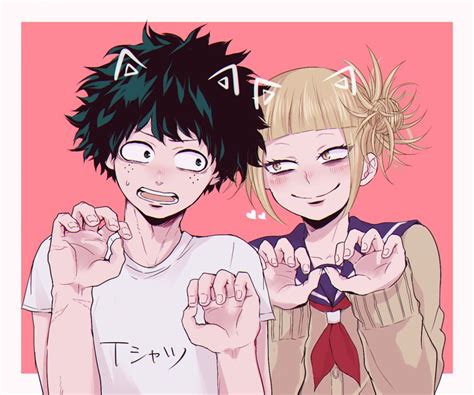 Boku No Hero Academia Midoriya Izuku Himiko Toga Hero My Hero