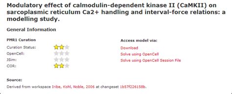 curating models in the cellml model repository — cellml
