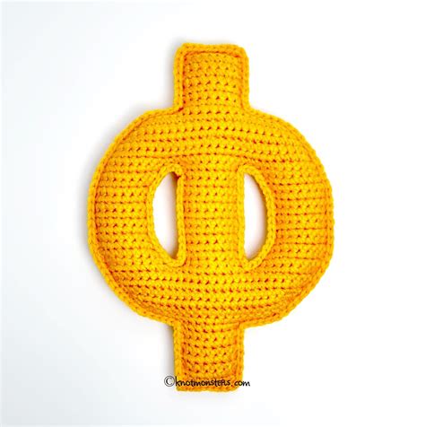 Letter Phi Crochet Pattern Only Pdf Download Amigurumi Instructions Guide How To Tutorial