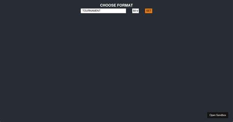 Tournament Bracket Codesandbox