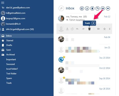 How To Delete Emails Mailbird