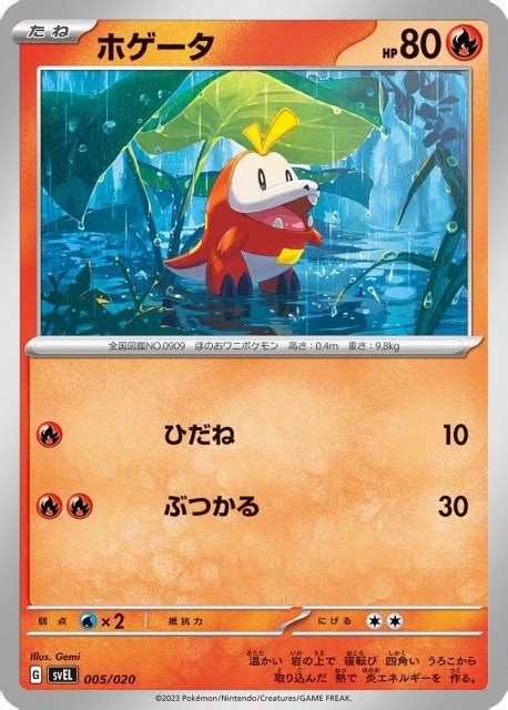 【ポケカ】ホゲータ【 】svel 005ポケモンカードゲーム【スカーレットandバイオレット】シリーズ ポケカ 通販はカードラボ