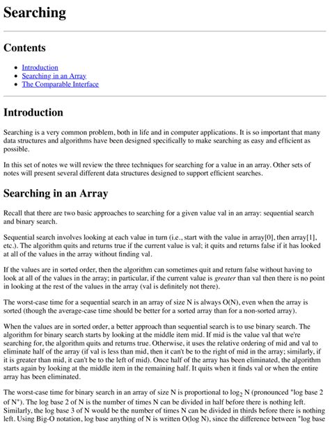 Searching Algorithms Sequential And Binary Search