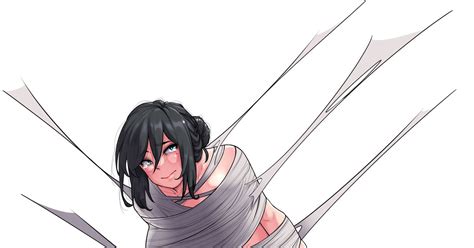 거미줄 거미줄에 묶인 눈나 Jamongのイラスト Pixiv