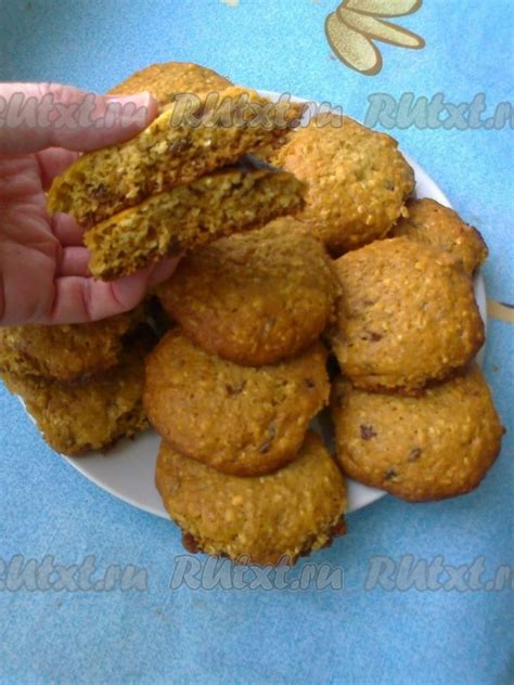 Печенье овсяное с медом и изюмом 12 фото в рецепте