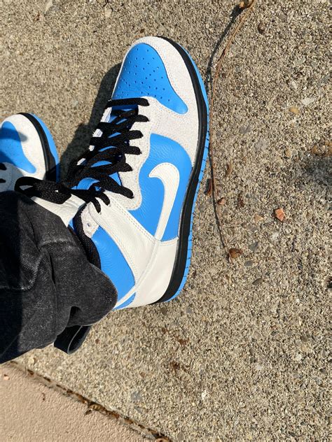 I Made Some By You Dunks And The Blue On Them Is So Much Brighter That It Looked In The Mock Up