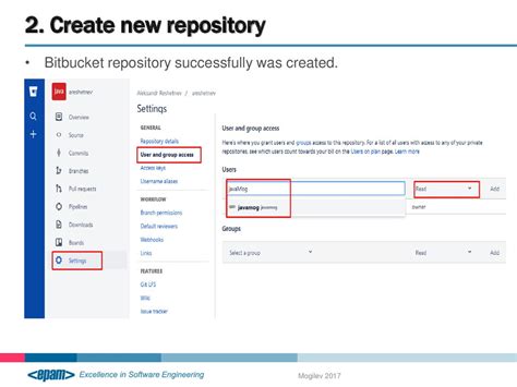Bitbucket Repository Online Presentation