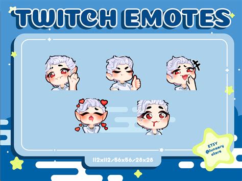 Astarion Emotes Ready To Use Baldurs Gate 3 Vampire Cute Twitch Hi Thumbs Up